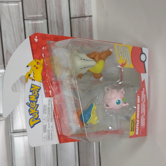 Jazzware | Toys | Pokmon Battle Figure Set Marowak Jigglypuff Cyndaquil ...